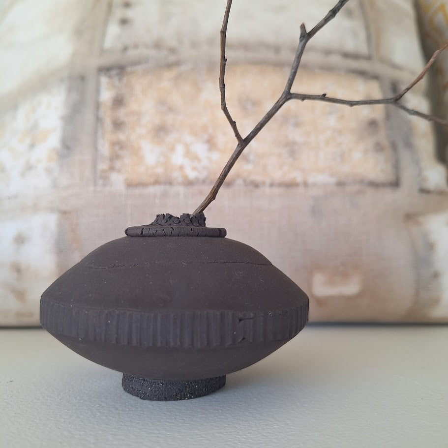 Bud Vase #3– Flax and Fire